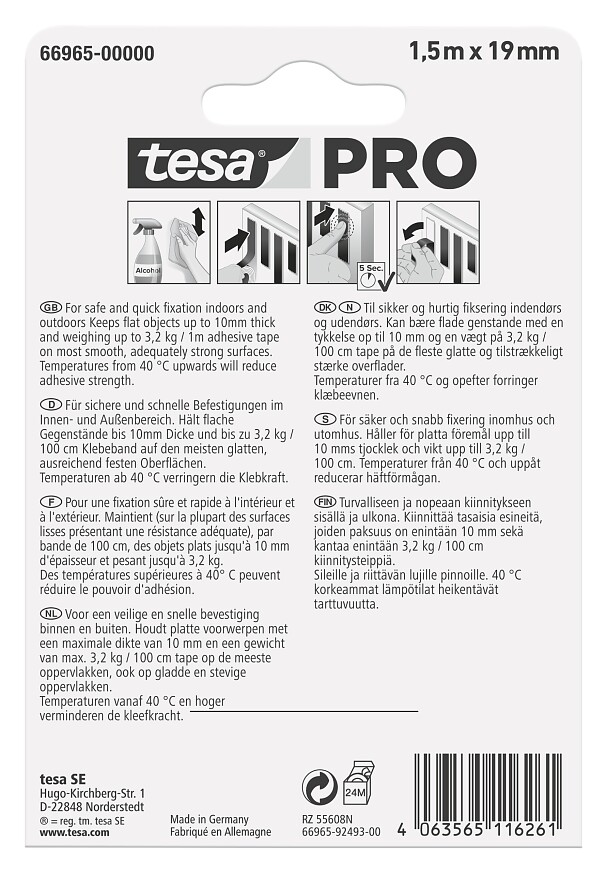 tesa® Professional 66965 Mounting Transparent - tesa