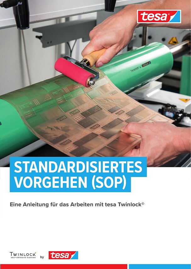 Selbstklebende Sleeves für die Klischeemontage - tesa