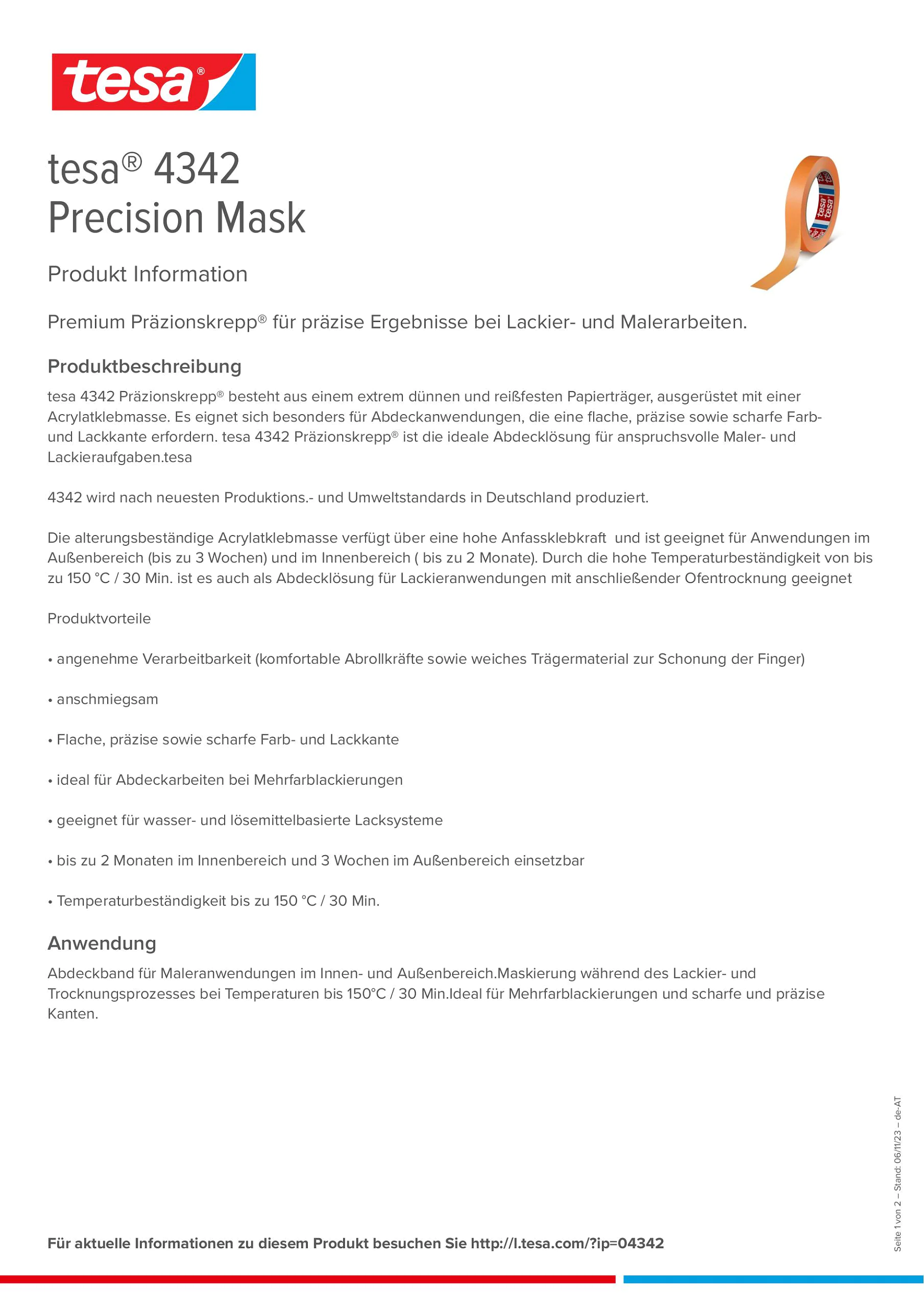 tesa® 4342 Precision Mask - tesa