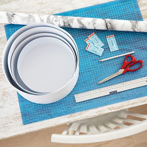 Marmorfolie & Tesa-Box – DIY Regal-Tipps