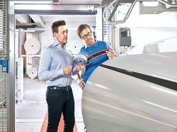Testen Sie Ihr Folienmaterial auf unserer Spleißmaschine - tesa