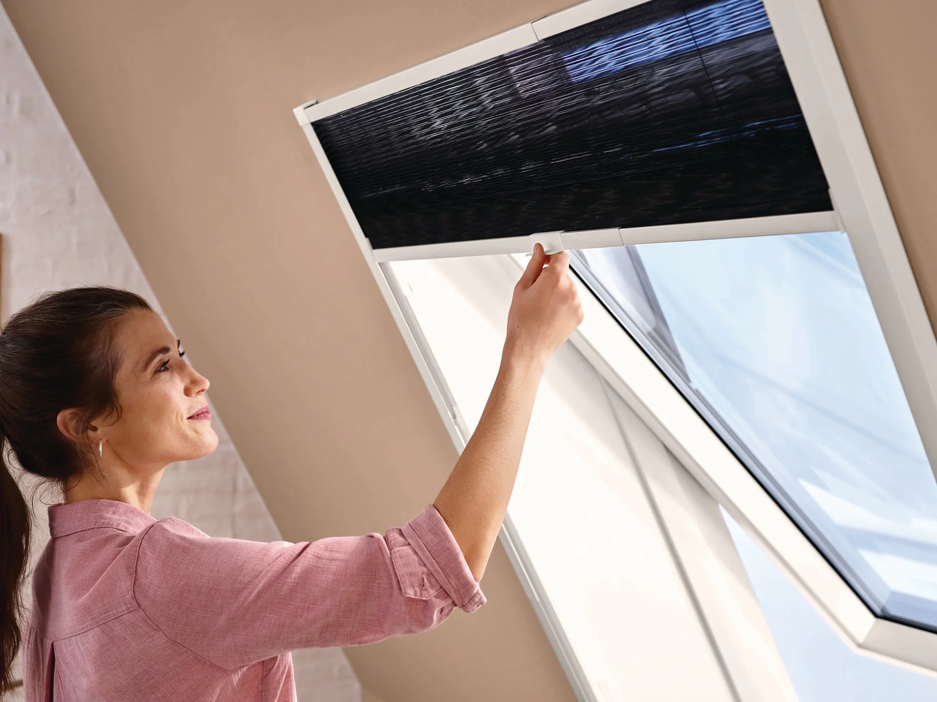 tesa® Insect Stop Alu-Insektenschutz-Plissee, teleskopierbar, für ...