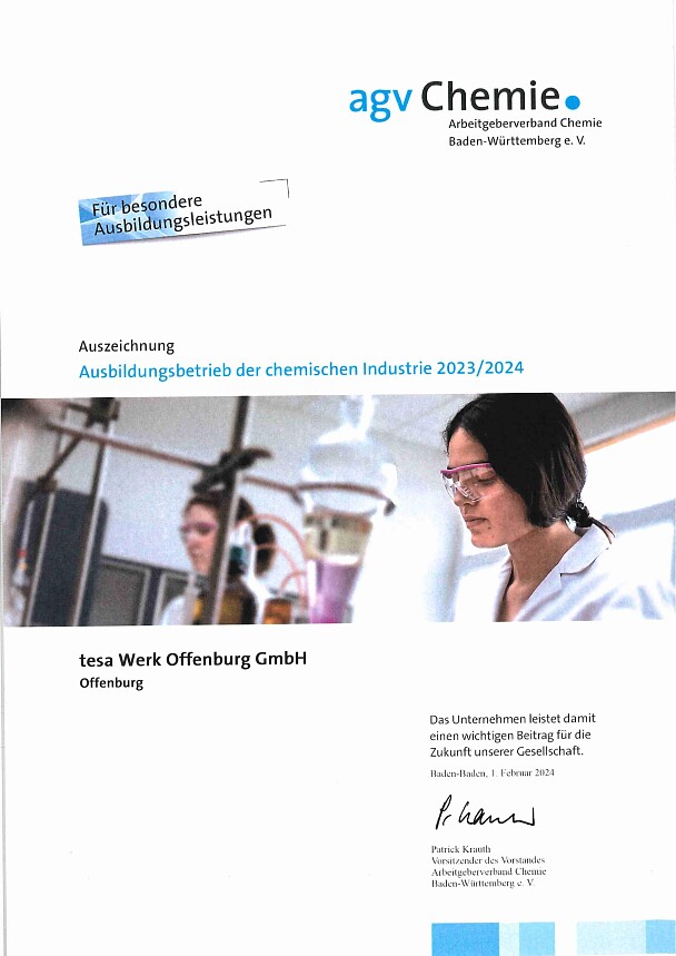 Ausbildung – Deine Berufsausbildung im tesa Werk Offenburg: interessant ...