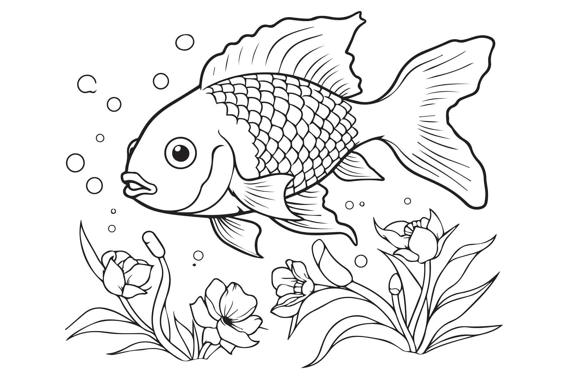 Fisch-Malvorlagen – Für kleine und große Fischfreunde