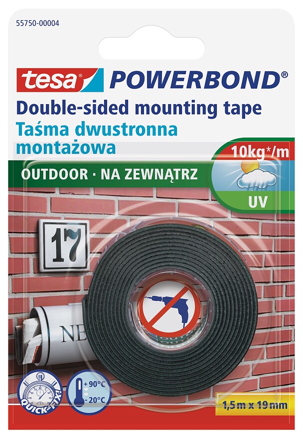 tesa® Powerbond ΓΙΑ ΕΞΩΤΕΡΙΚΗ ΧΡΗΣΗ - tesa