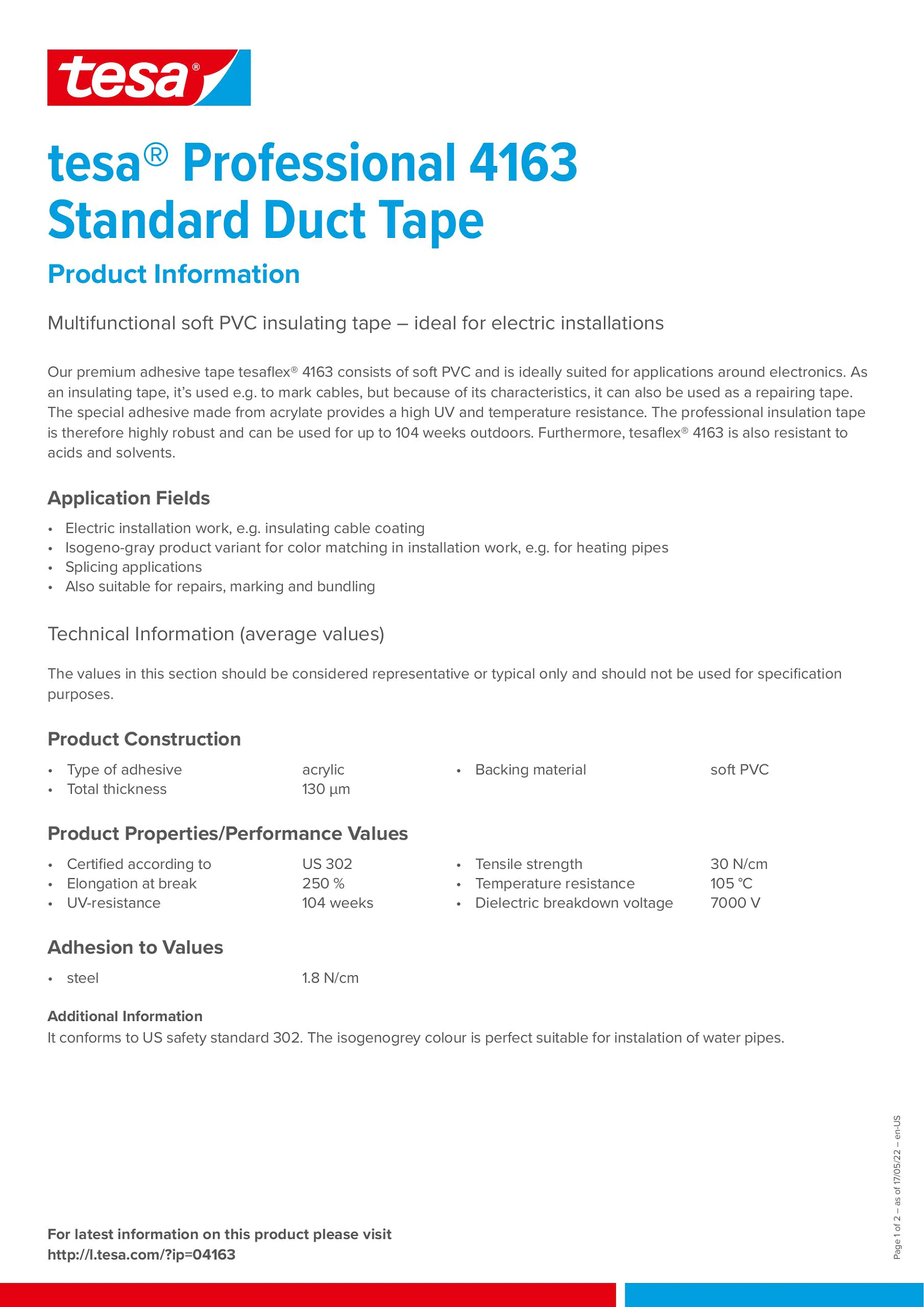 tesa® Professional 4163 Standard Duct Tape - tesa