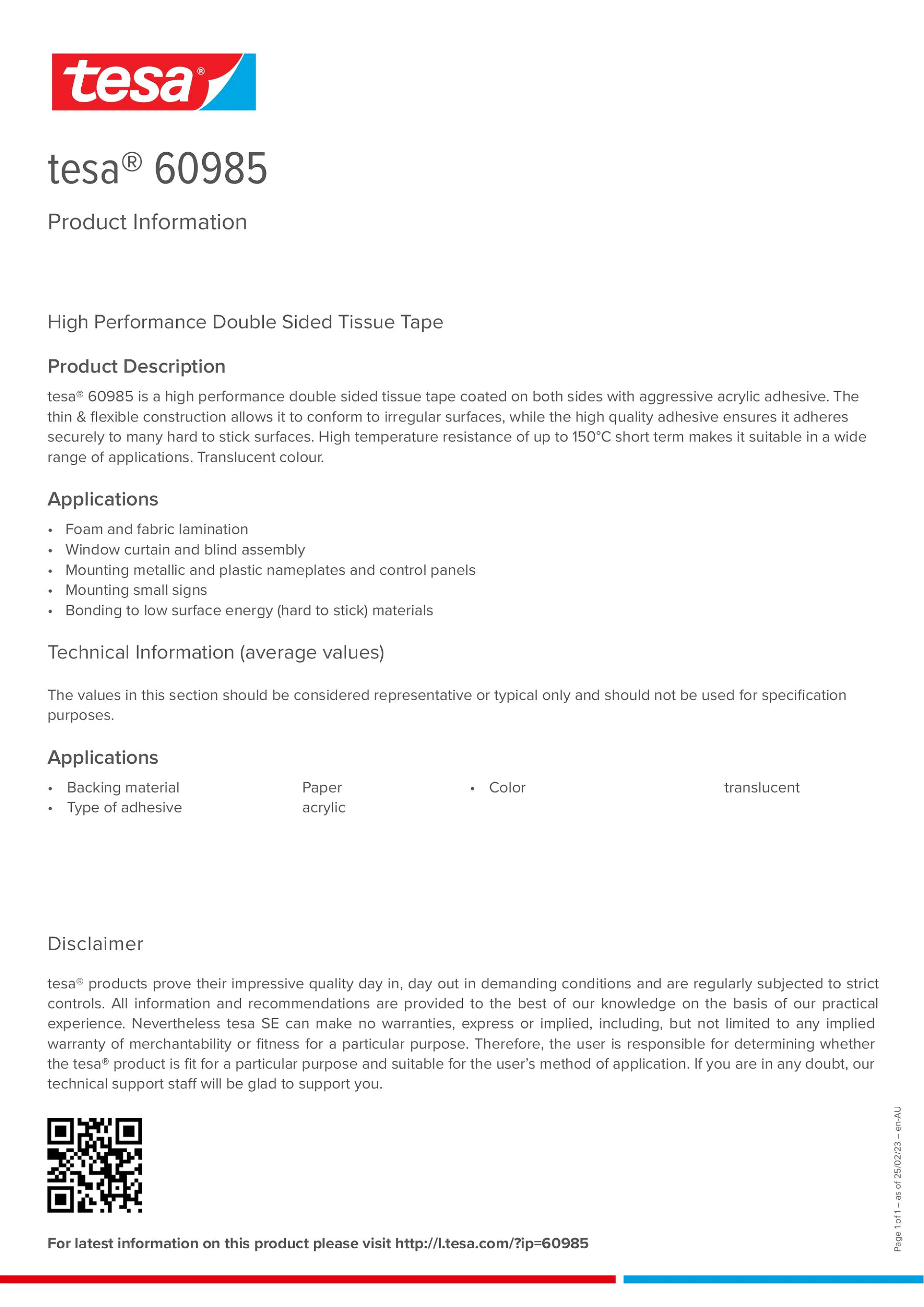 tesa® 60985 - tesa