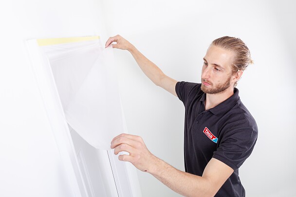 How to mask doors with tesa Easy Cover - high quality masking tapes and ...