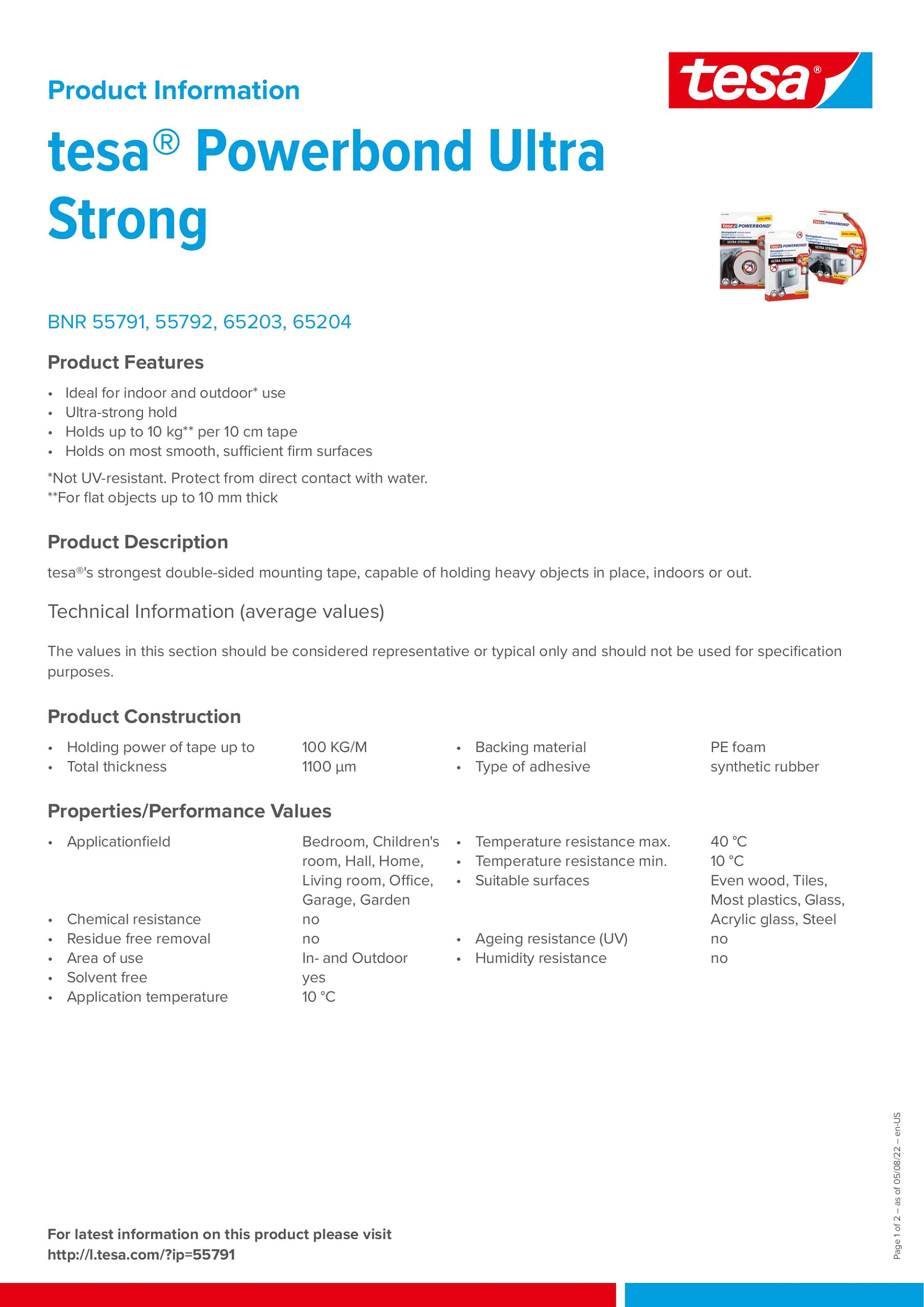 tesa® Powerbond Ultra Strong - tesa