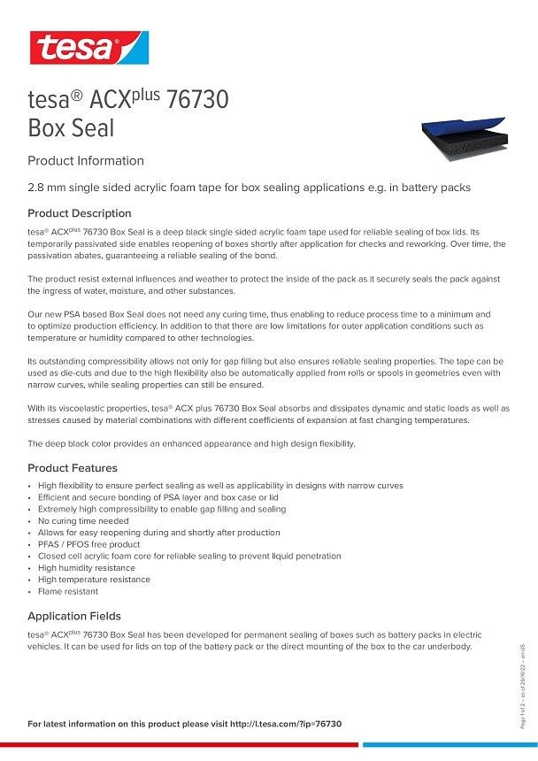 Partnering for the mobility of the future - tesa