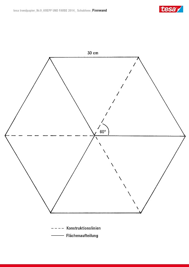 Unique wall decoration - Pastel pinboard - tesa