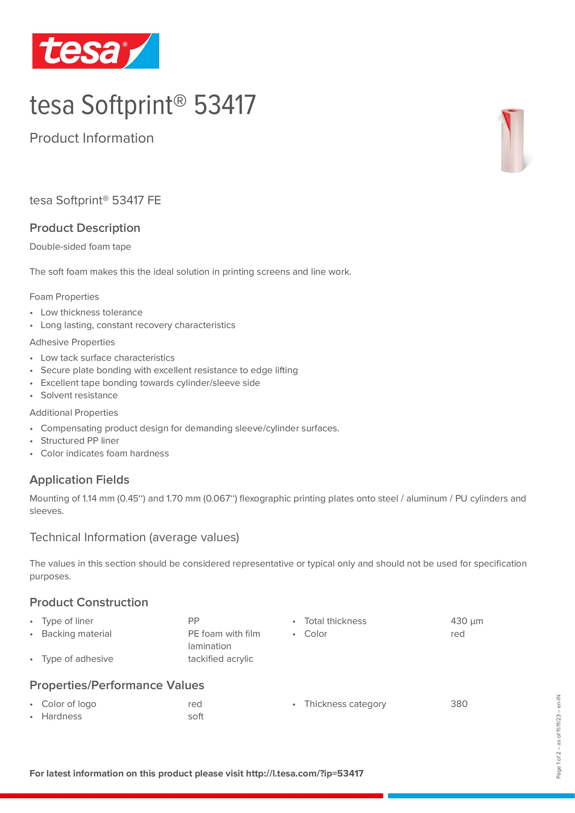 tesa Softprint® 53417 FE - tesa
