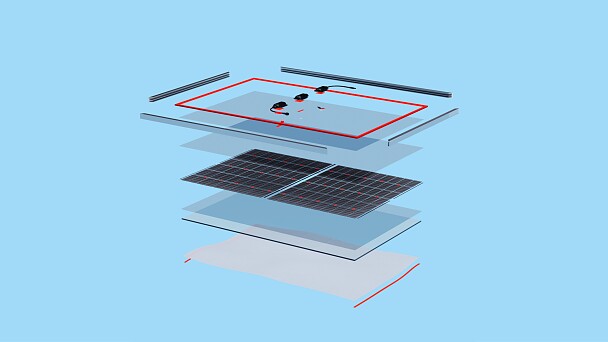 Wafer-based solar modules - tesa
