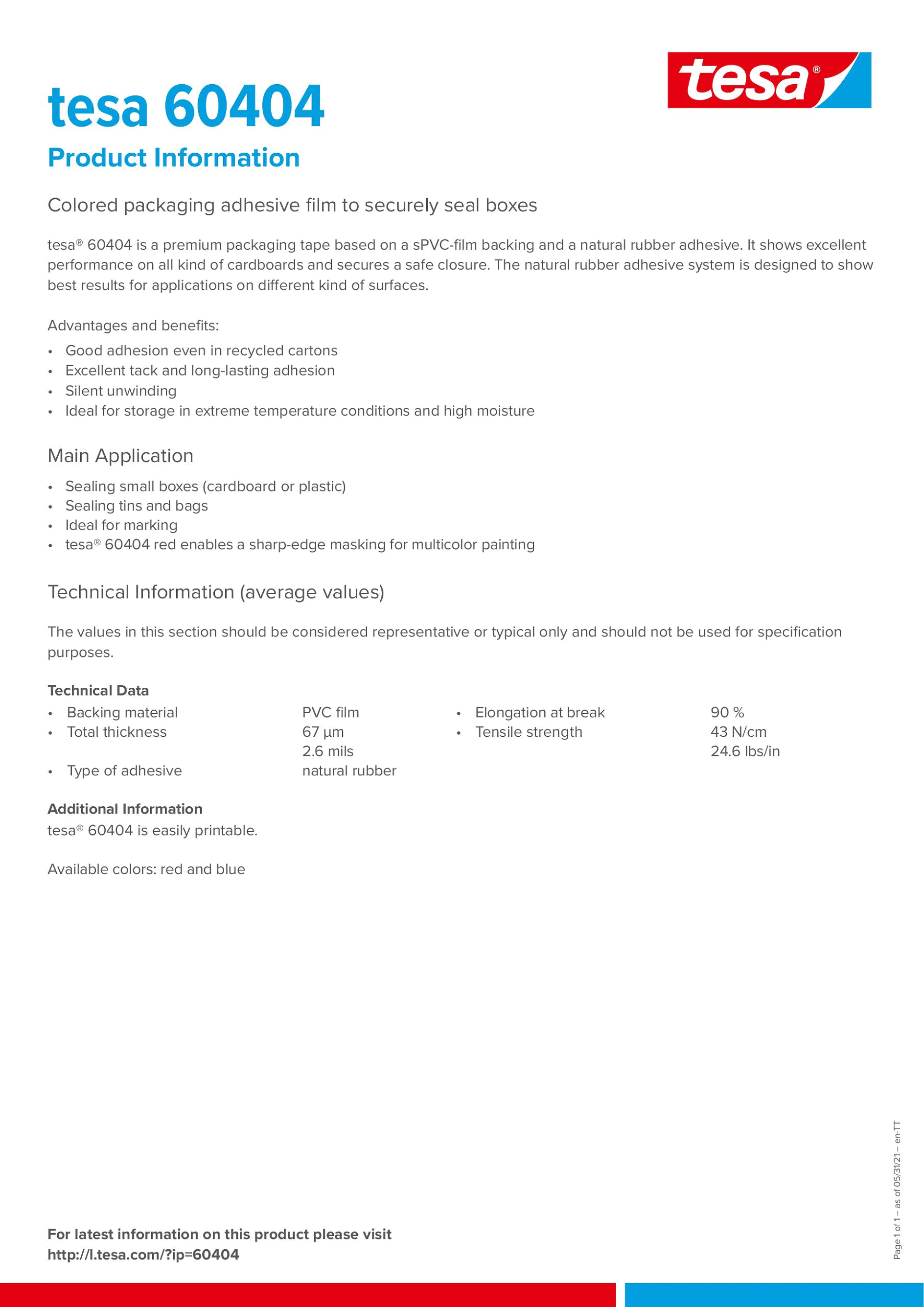 tesa 60404 colored - tesa