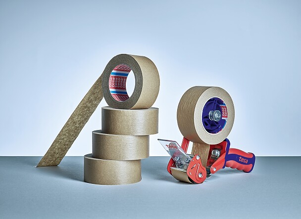 New packaging tape with paper backing and 92% bio-based carbon content ...