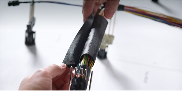 Standard Flexible Protection Automotive Wire Harnessing Protection - tesa