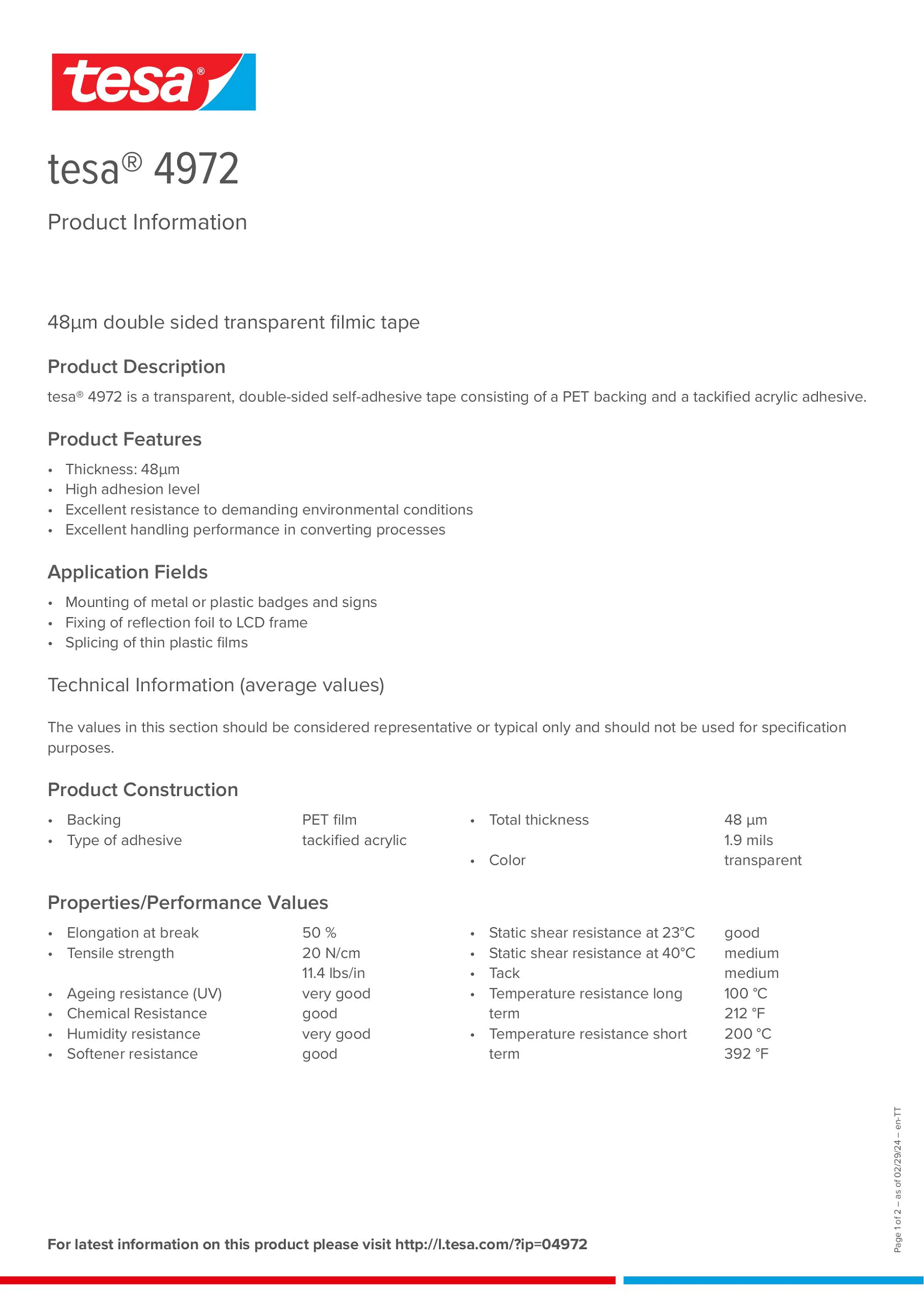 tesa® 4972 - tesa