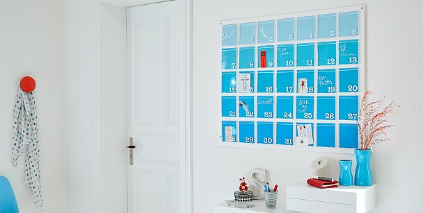 Huge DIY Wall Calendar - tesa