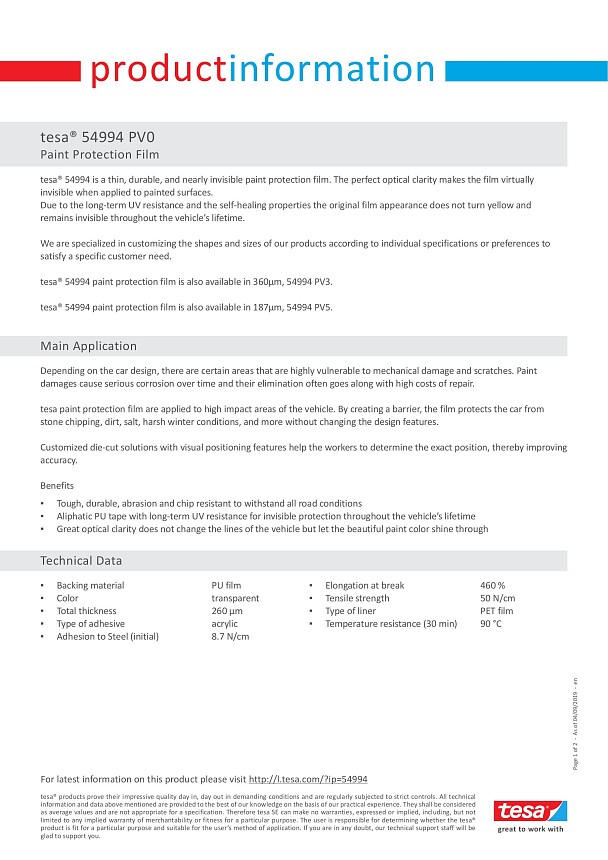 Permanent Surface Protection - tesa