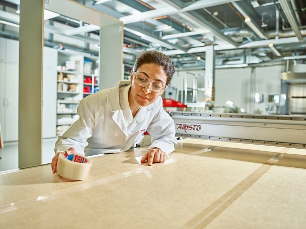 Backboard Splicing Tape for Securing MDF Furniture Panels - tesa