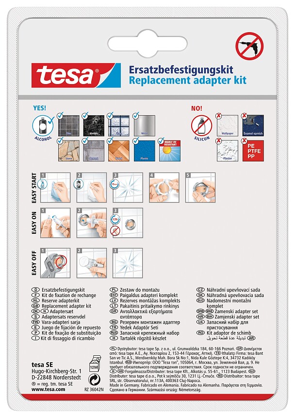 tesa® Replacement Adapter Kit BK 20-2 - tesa