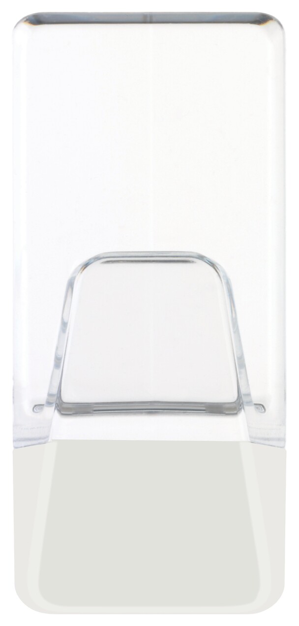 tesa® Powerstrips Transparent Hooks L, White - tesa