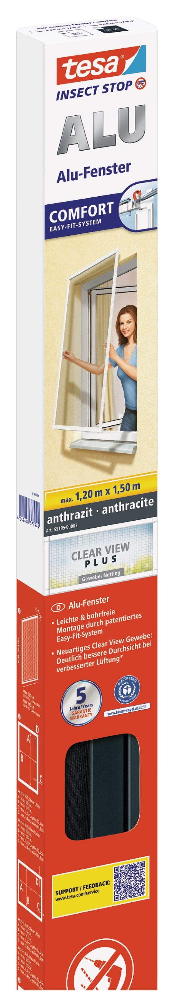 tesa® Insect Stop ALU Comfort For Windows - tesa