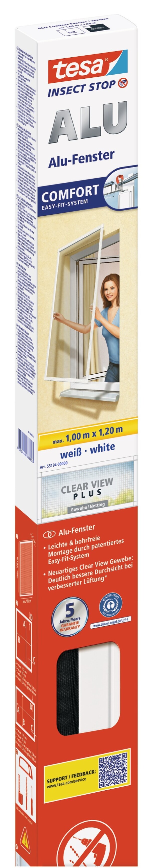 tesa® Insect Stop ALU Comfort For Windows - tesa