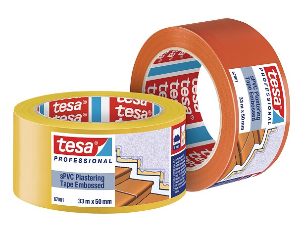 tesa® Professional 67001 sPVC Plastering Tape Embossed - tesa