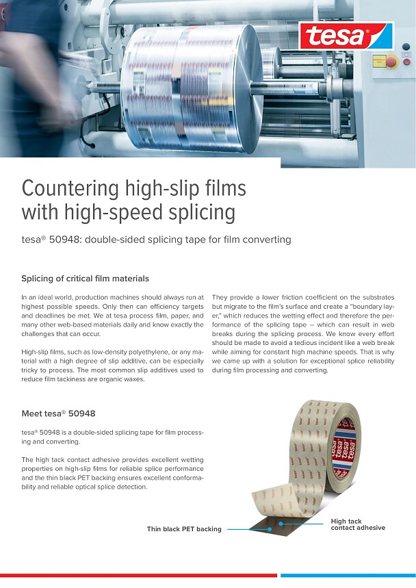 Splicing Tapes for Film Materials - tesa