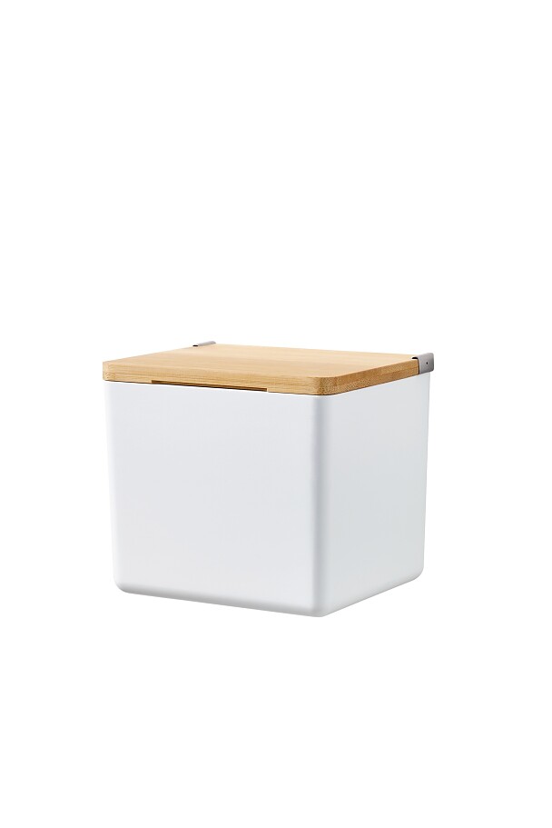 tesa® BABOO Storage Box S, Self-Adhesive, Bamboo & High-Quality Plastic ...