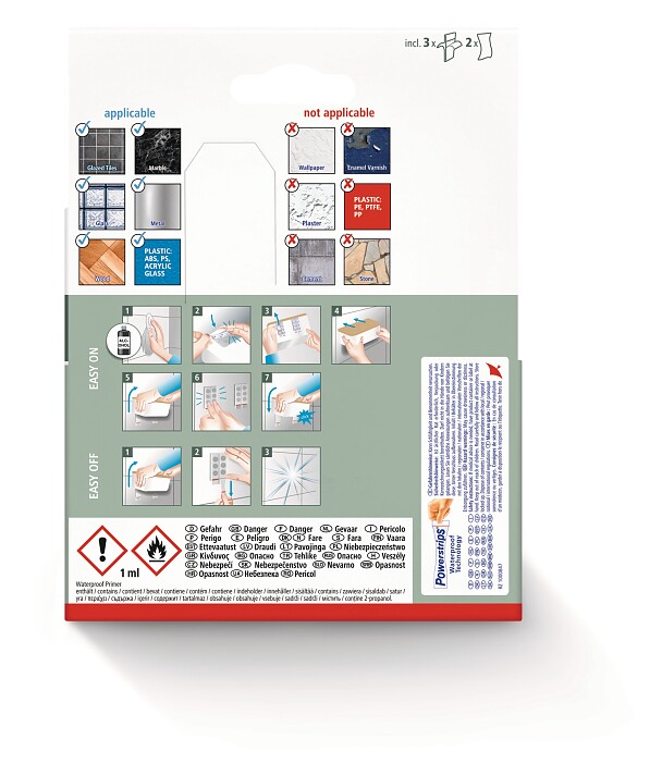 tesa® BABOO Storage Box S, Self-Adhesive, Bamboo & High-Quality Plastic ...