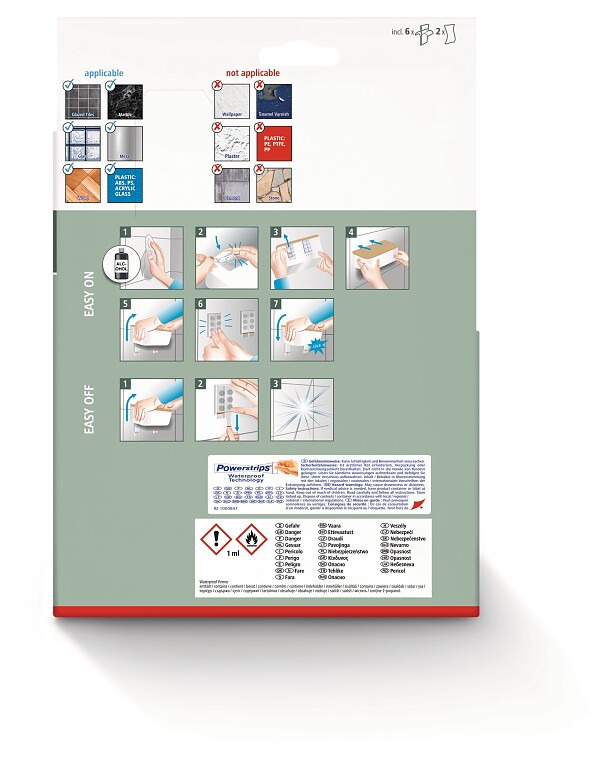 tesa® BABOO Storage Box L, Self-Adhesive, Bamboo & High-Quality Plastic ...