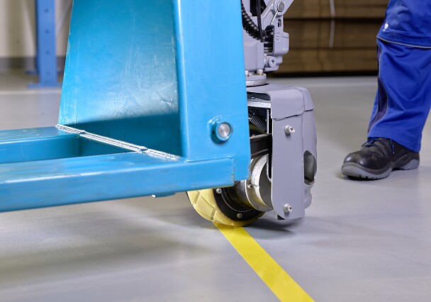 Improving safety with tesa® 60960 Anti-Scratch Floor Marking Tape - tesa