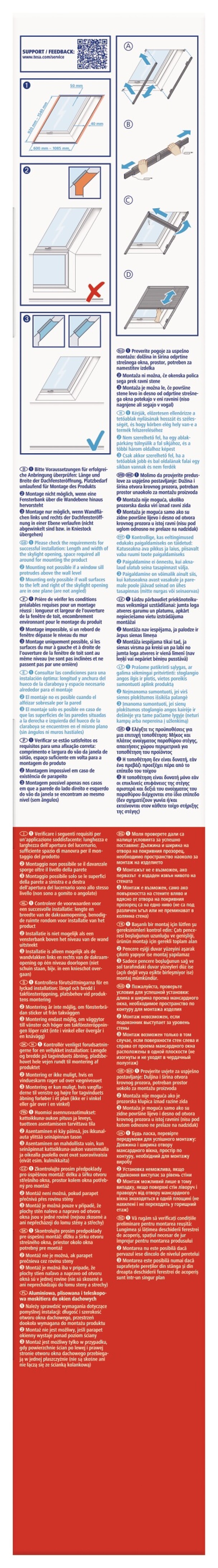 tesa® Insect Stop Pleated Alu Insect Screen For Roof Windows ...