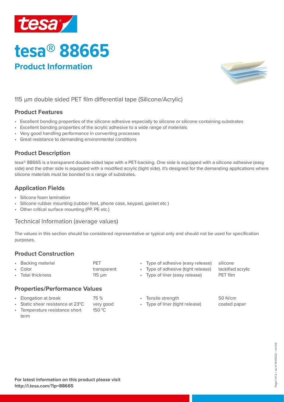 tesa® 88665 MP+ PET - tesa