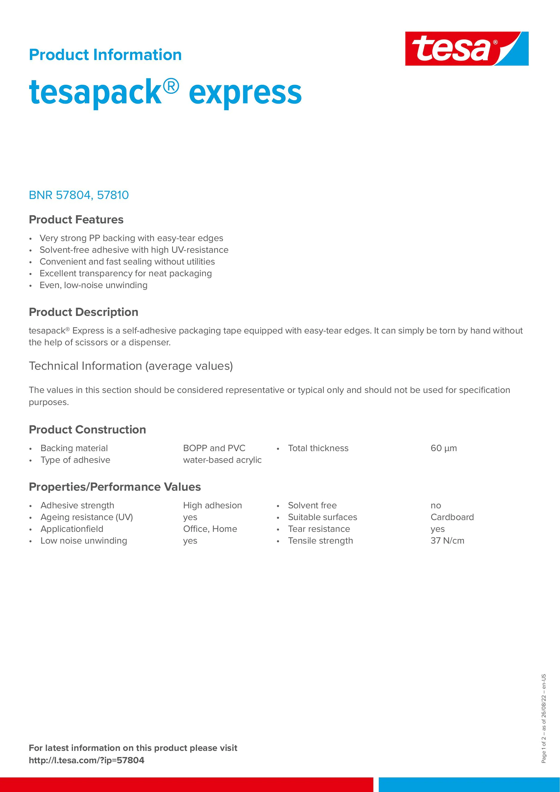 tesapack® Express Crystal Clear - tesa