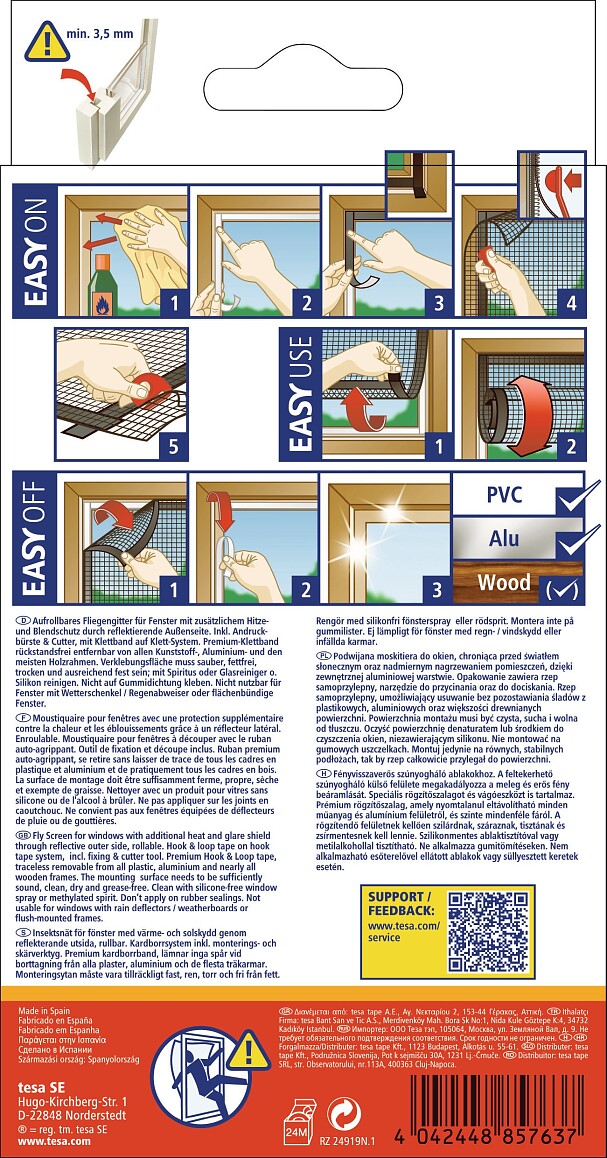tesa® Insect Stop Sun Protect For Windows - tesa