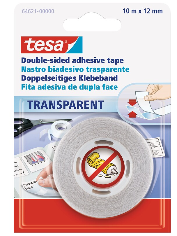 tesa® Double-Sided Adhesive Tape Transparent - tesa