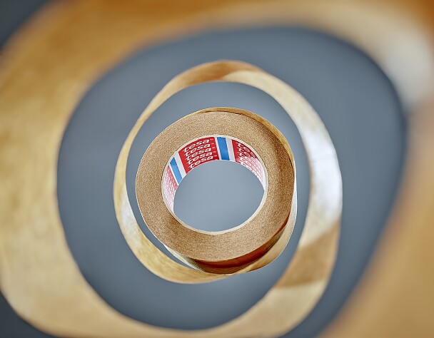 New packaging tape with paper backing and 92% bio-based carbon content ...