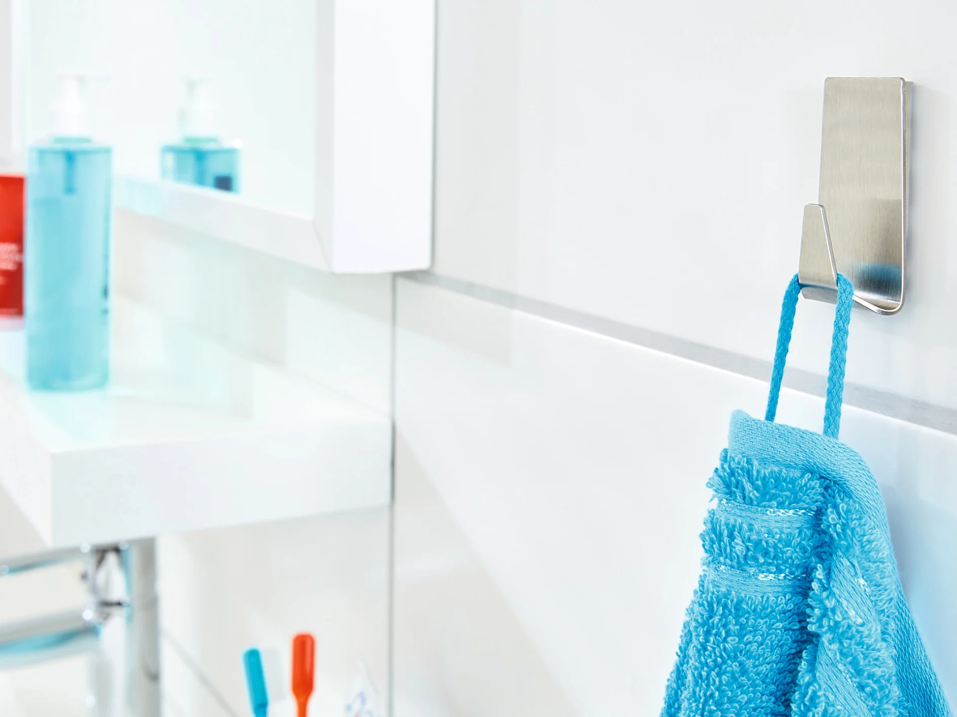 tesa® Powerstrips Self-Adhesive Hook L Metal Rectangular - tesa