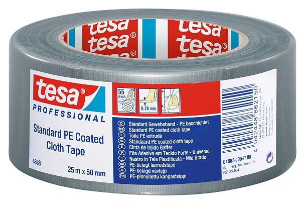 tesa® Professional 4688 Standard PE Coated Cloth Tape - tesa