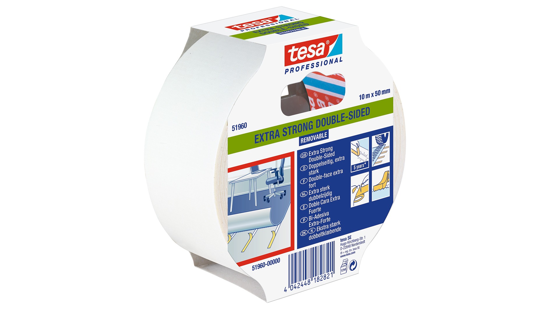 tesa Professional 51960 Extra Strong Double Sided Removable tesa
