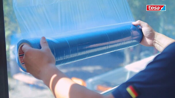 tesa® 4921 Film protector de ventanas azul - tesa