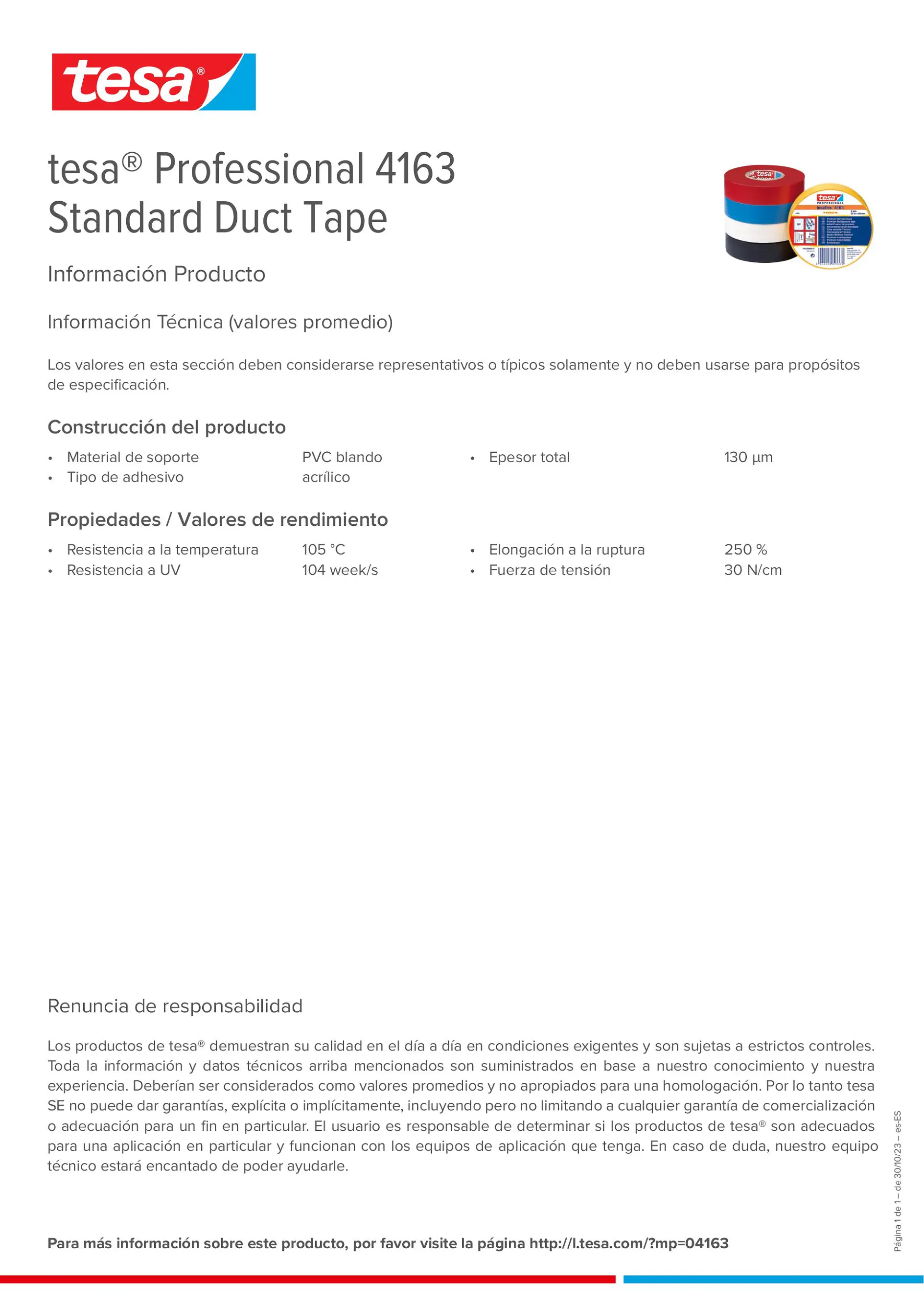 tesa® Professional 4163 Standard Duct Tape - tesa