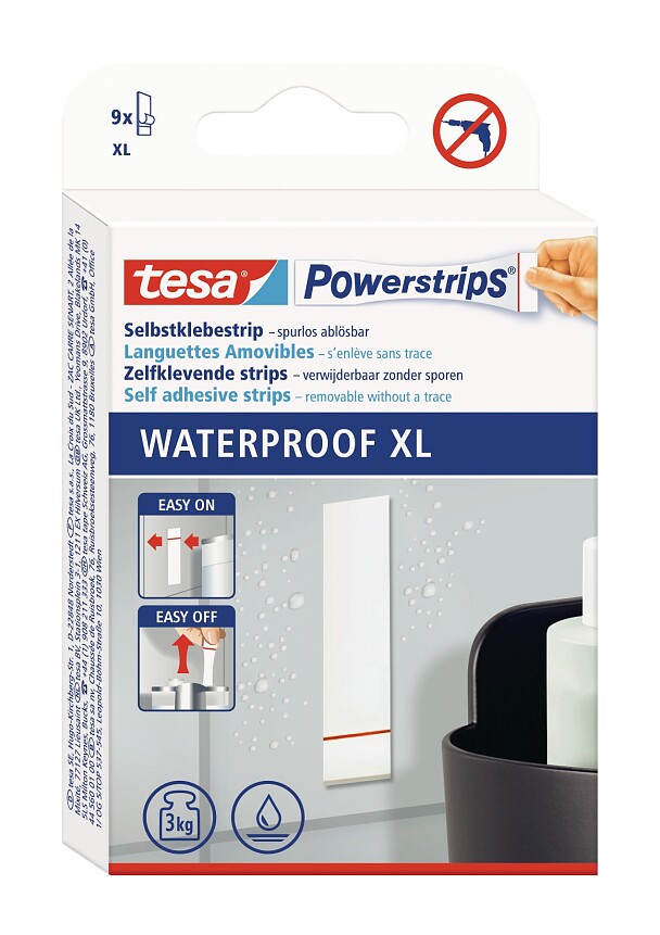 tesa® Powerstrips Waterproof Strips Xtra Large - tesa