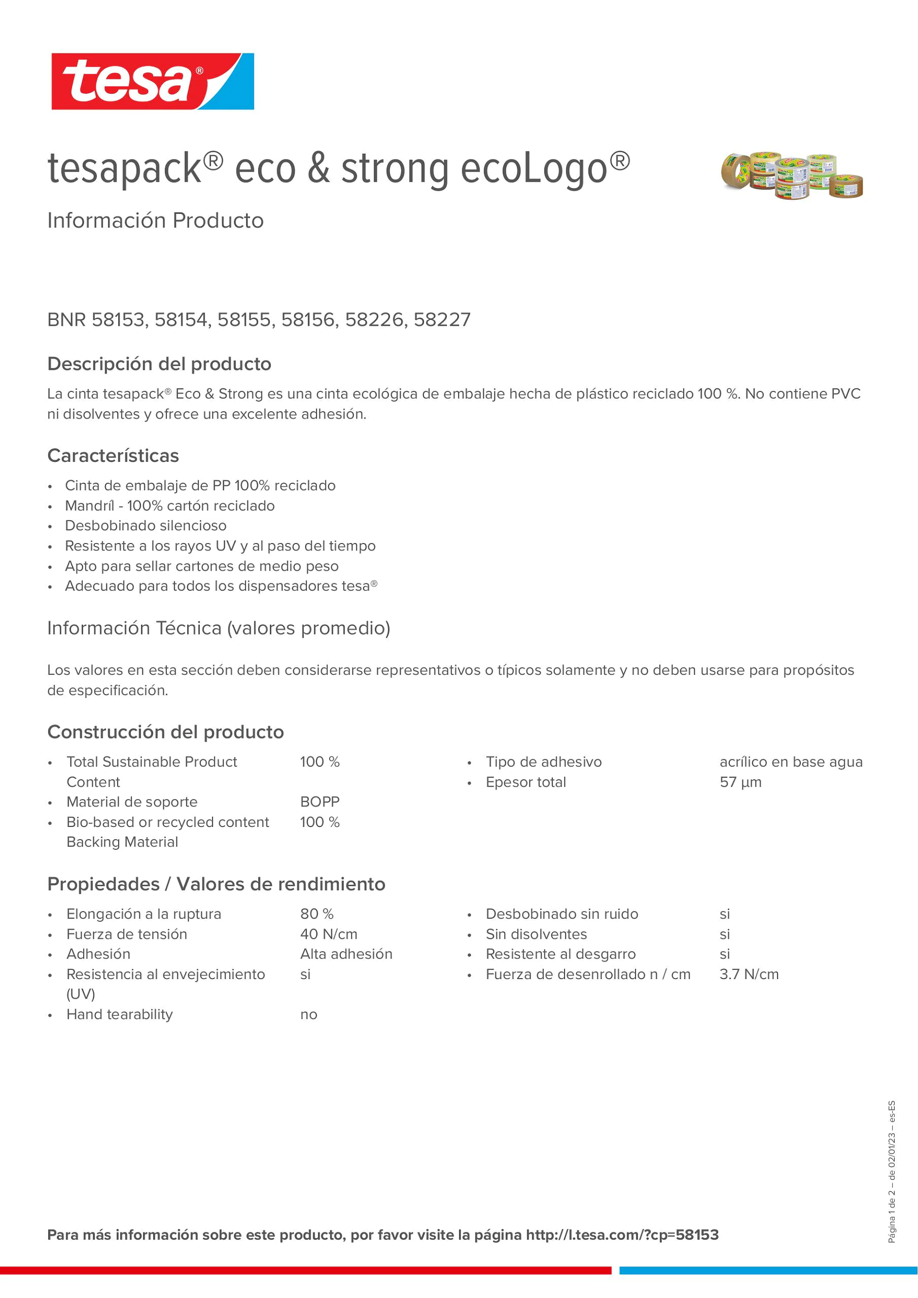 tesapack® eco & strong ecoLogo® - tesa