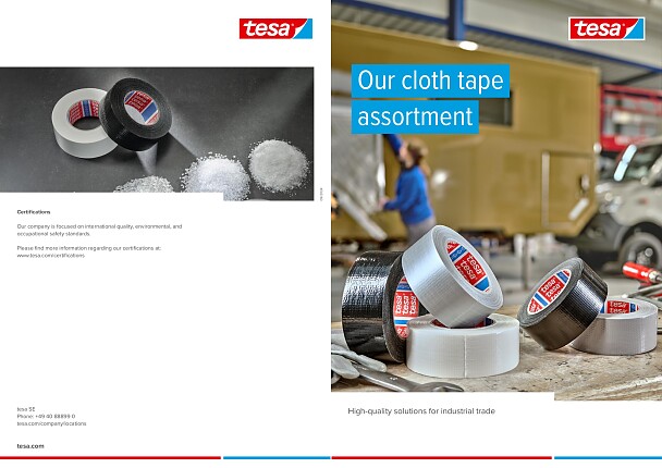 Cintas de tejido adhesivas para aplicaciones en la industria | tesa®