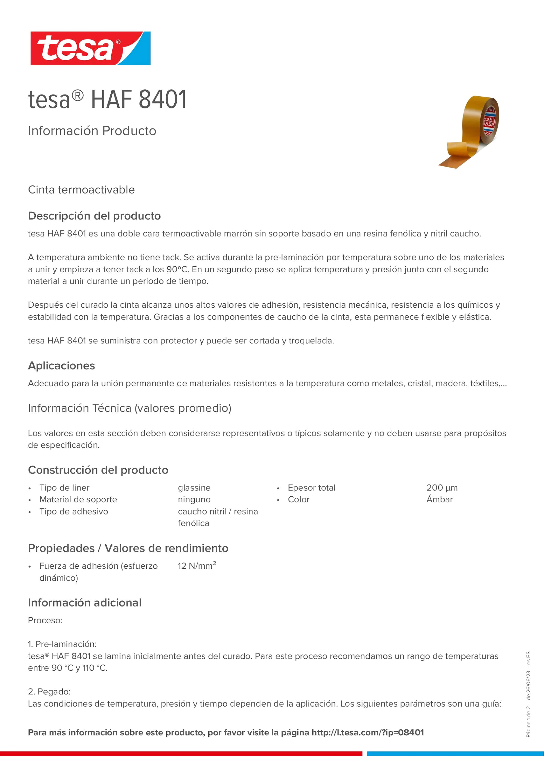 tesa® HAF 8401 - tesa