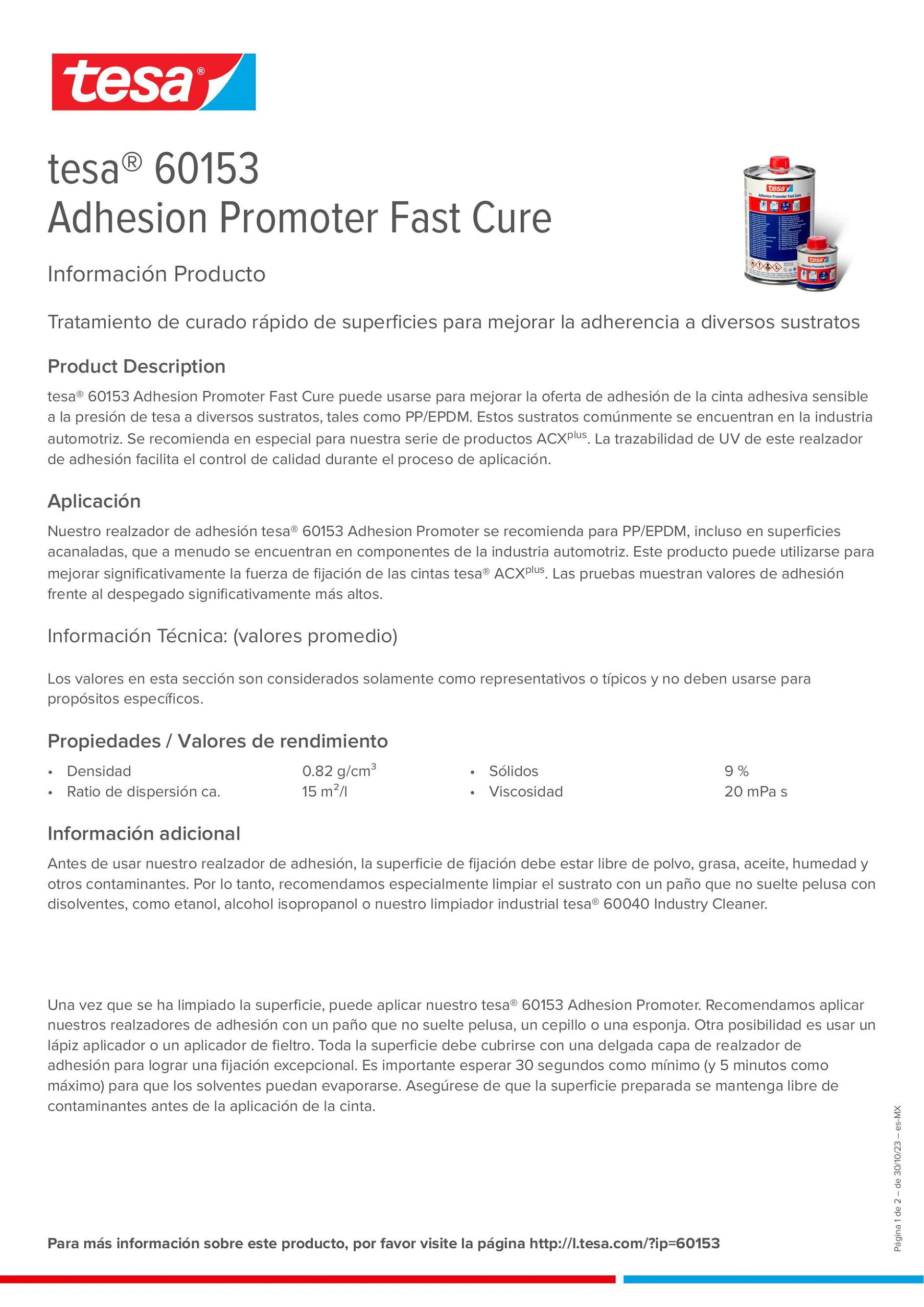tesa® 60153 Adhesion Promoter Fast Cure - tesa